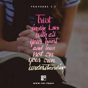 Typography: Proverbs 3:5 - YMI