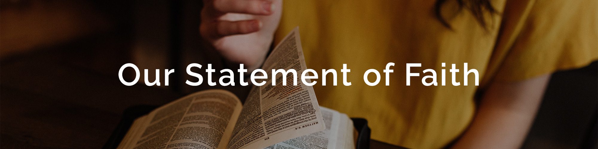 Our Statement Of Faith – YMI
