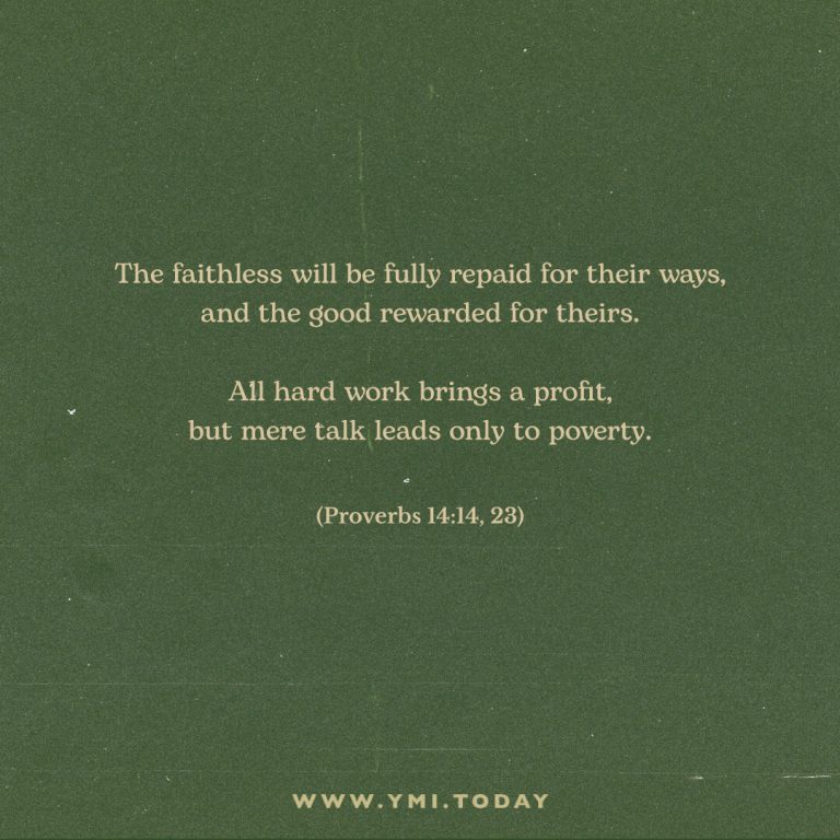 Typography: Proverbs 14:23 - YMI