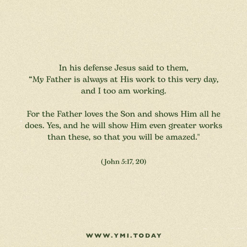 Typography: John 5:17 - YMI